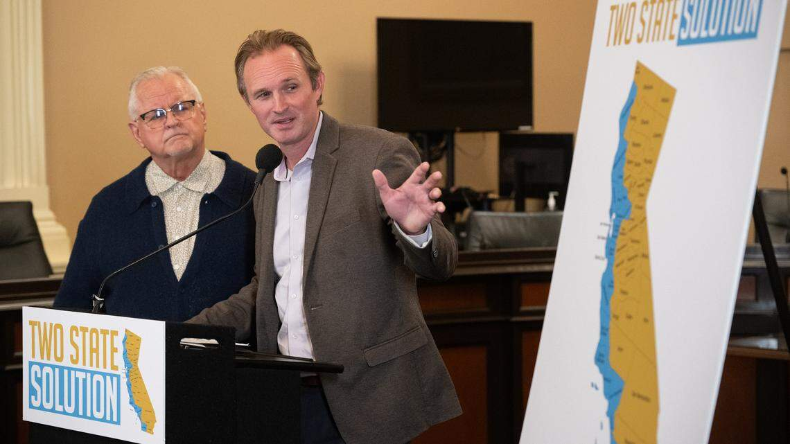 Two-State Solution: Asm. James Gallagher Proposes Splitting California ...